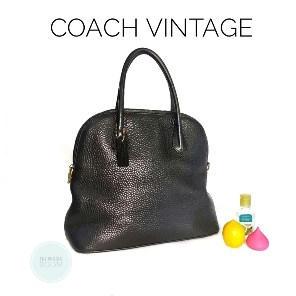 Rare Coach Leather Dome Satchel Vintage Purse Bag - Gem